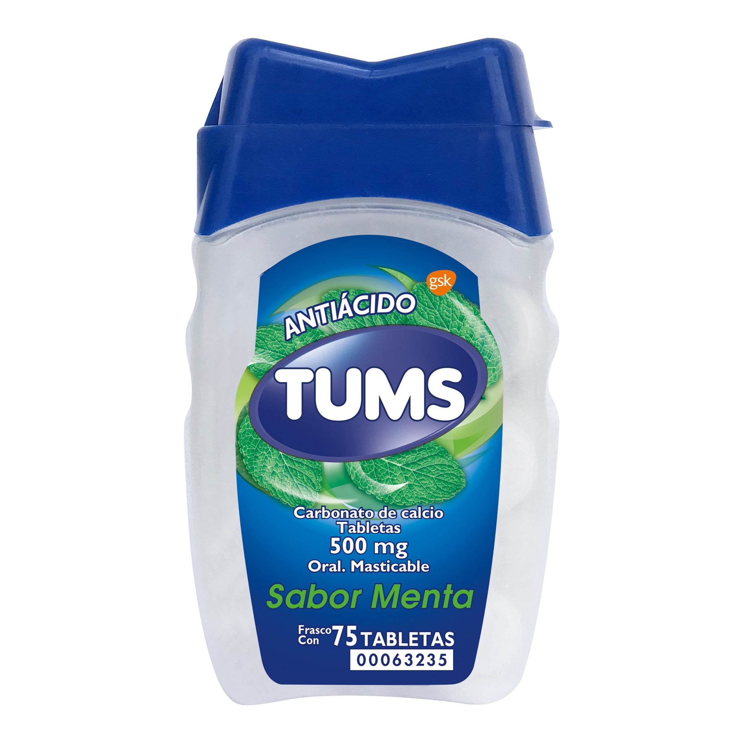 Tums Mast 500Mg Con 75 Tabletas (Carbonato De Calcio)