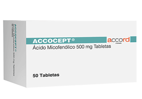 Accocept 500Mg Con 50 Tabletas (Acido Micofenolico) — WeCare Pharma