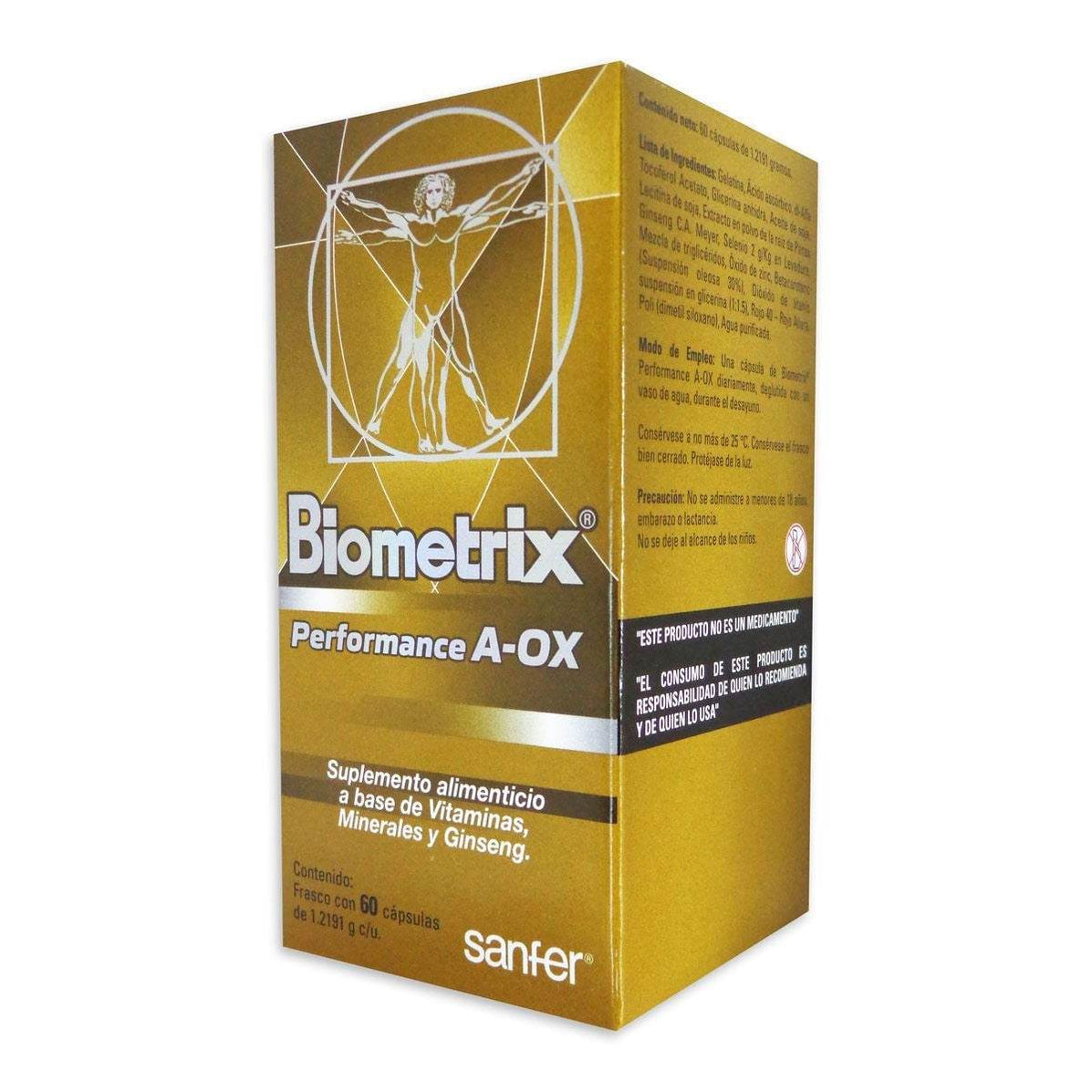 Biometrix Performance A-Ox 1.21G Con 60 Capsulas (Vitaminas/Minerales ...