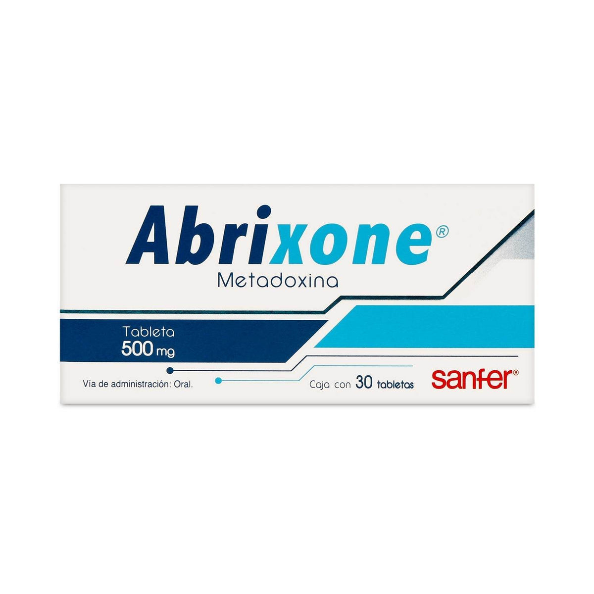 Abrixone 500Mg Con 30 Tabletas (Metadoxina) — WeCare Pharma