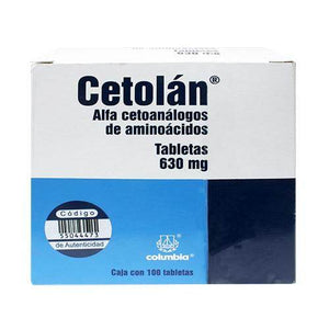 Cetolan 630Mg Con 100 Tabletas (Alfa Cetoaminoacidos) — WeCare Pharma
