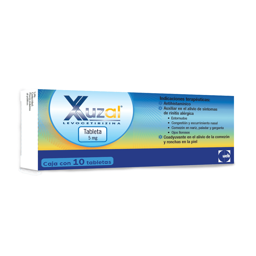 Xuzal 5Mg Con 10 Tabletas (Levocetirizina) — WeCare Pharma