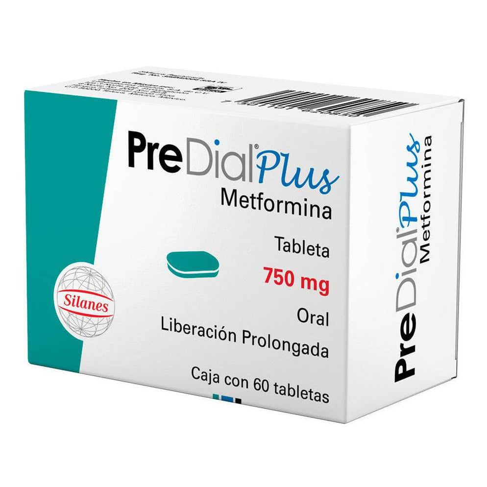 Predial Plus 750Mg Con 60 Tabletas (Metformina) — WeCare Pharma