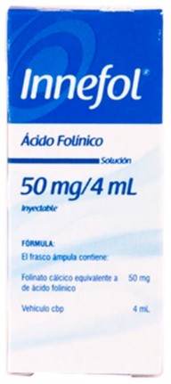 Innefol Frasco 50Mg/4Ml Con 1 Ampulas (Ac Folinico) — WeCare Pharma