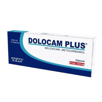 Dolocam Plus 15Mg/215Mg Con 10 Capsulas (Meloxicam/Metocarbamol ...