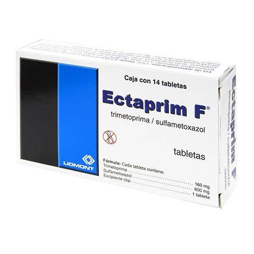 Ectaprim F 160Mg/800Mg Con 14 Tabletas (Trimetoprima/Sulfametoxazol ...