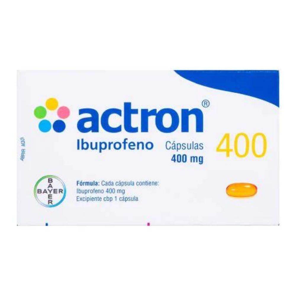 Actron 400 400Mg Con 10 Capsulas (Ibuprofeno) — WeCare Pharma