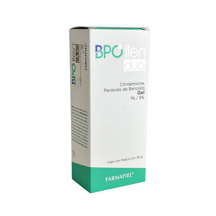 Bpollen Duo Gel 1%/5% 30G (Clindamicina/Peroxido De Benzoilo) — WeCare ...