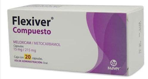 Flexiver Compuesto 15/215Mg Con 20 Capsulas (Meloxicam/Metocarbamol)