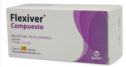 Flexiver Compuesto 15/215Mg Con 20 Capsulas (Meloxicam/Metocarbamol ...