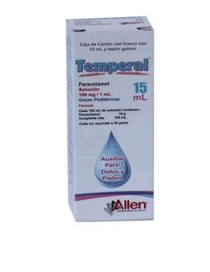 Temperal Gotas 100Mg/Ml 15Ml Con 1 (Paracetamol)