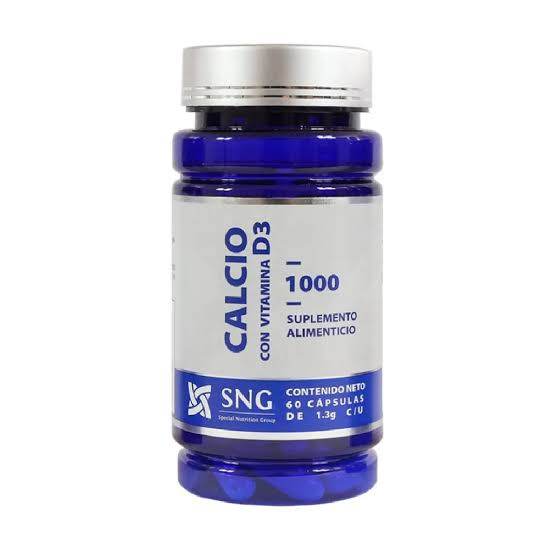Calcio/Vitamina D3 1.3G Con 60 Sng Capsulas