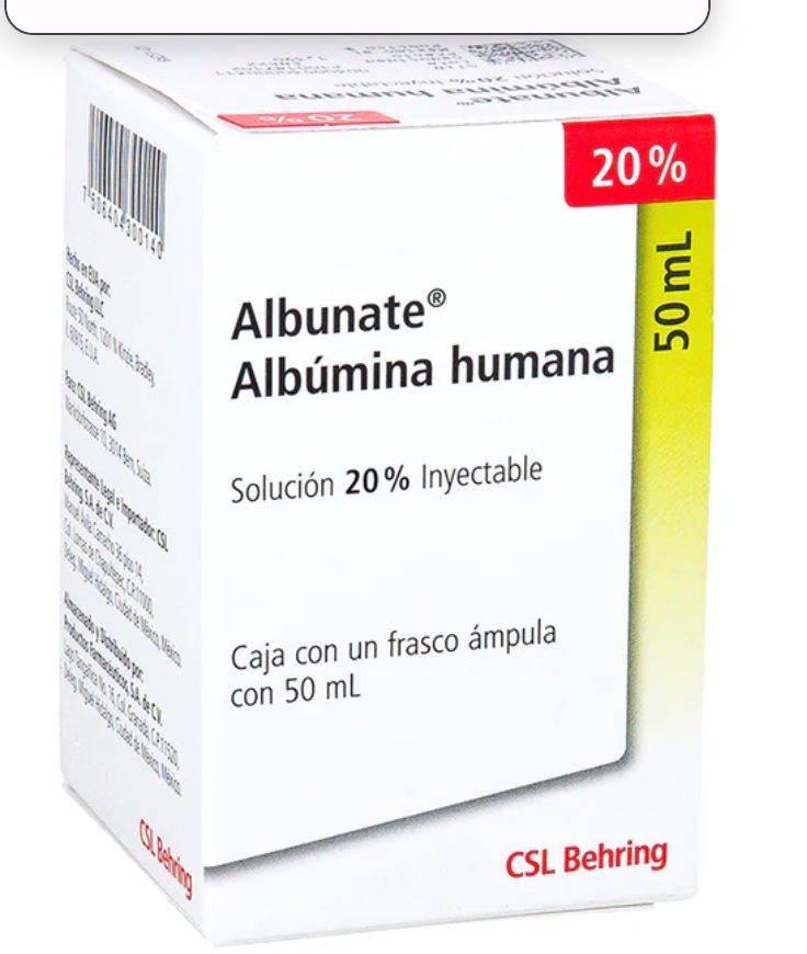 Albunate 25% Frasco 12.5G 50Ml Ampulas (Albumina Humana) — WeCare Pharma