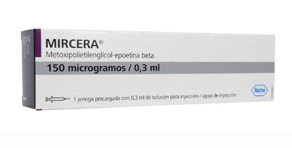 Mircera Jeringa 150Mcg/0.3Ml Con 1 (Metoxipolietilenglicol Epoetina Be ...