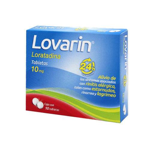 Lovarin 10Mg Con 10 Tabletas (Loratadina)