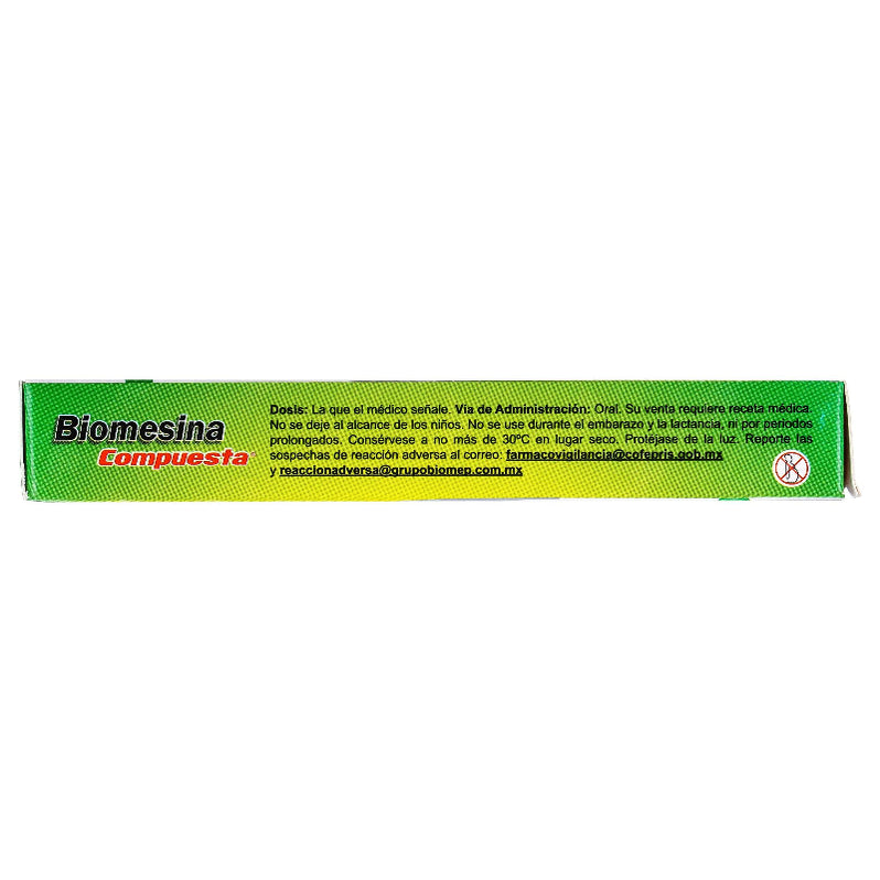 Biomesina Compuesta Grageas 10/250Mg Con 10 (Butilhioscina/Metamizol ...
