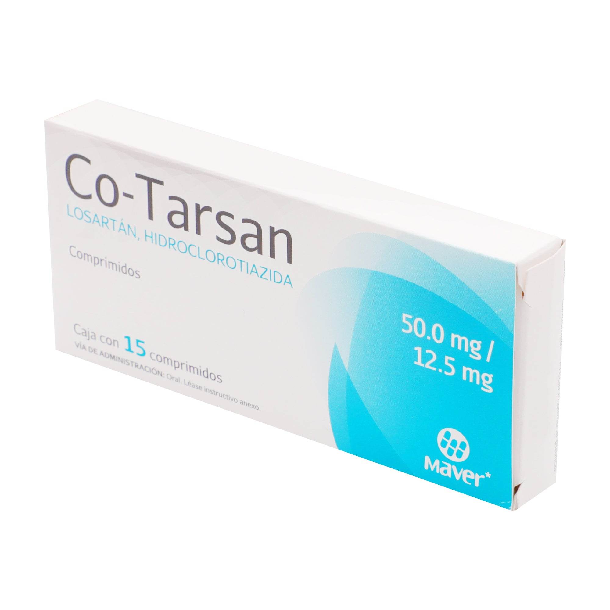 Co-Tarsan 50/12.5Mg Con 15 Comprimidos (Losartan/Hidroclorotiazida)
