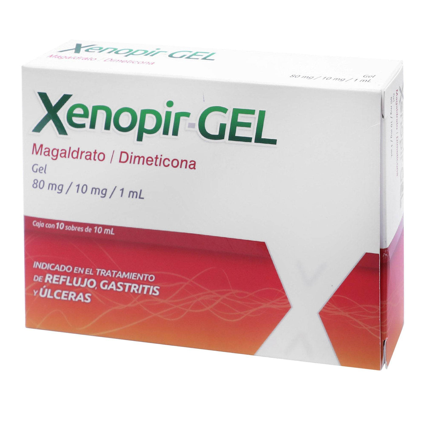 Xenopir-Gel Sobre 80Mg/10Mg/1Ml Con 10 (Magaldrato/Dimeticona) — WeCare ...