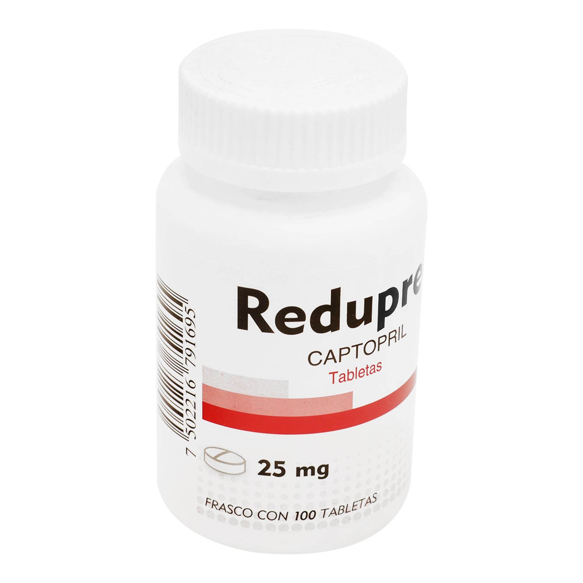 Reduprec 25Mg Con 100 Tabletas (Captopril)