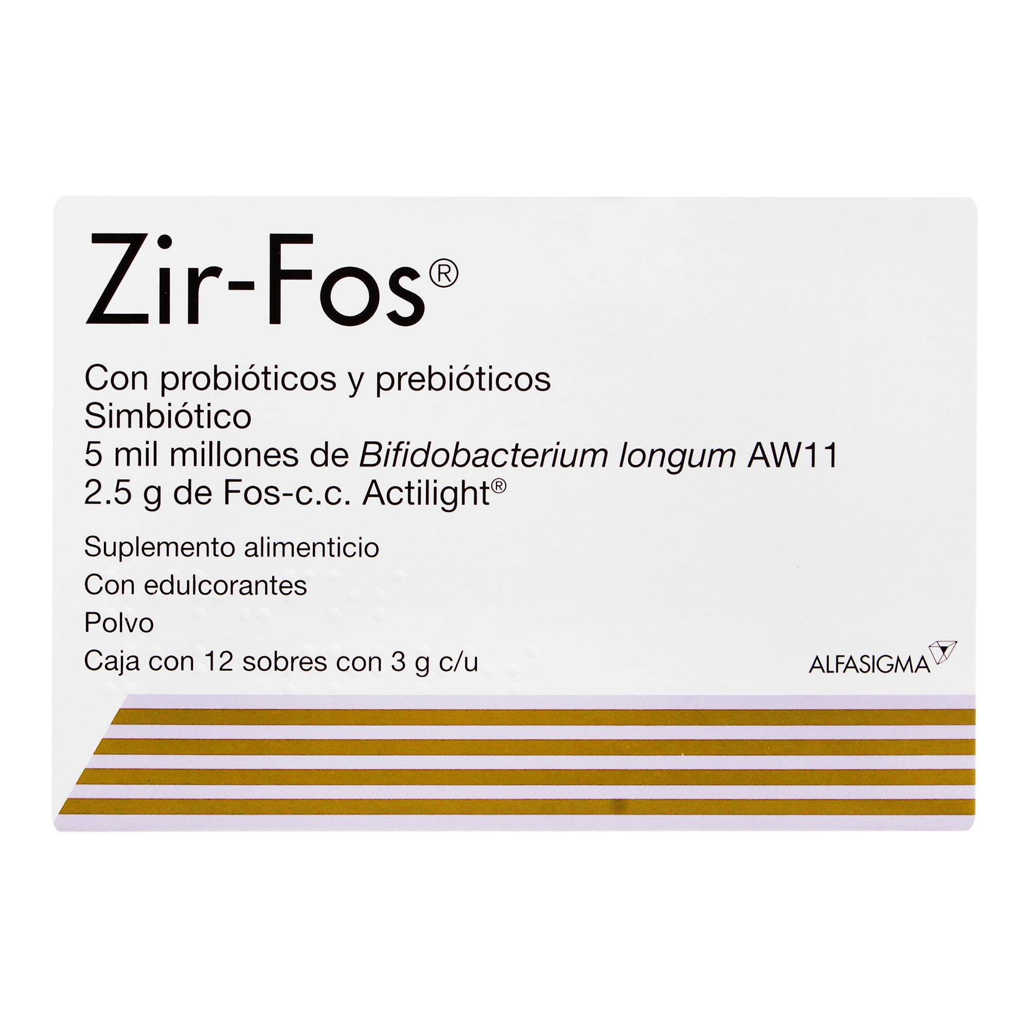 Zir-Fos Sobres 3G Con 12 (Bifidobacterium)