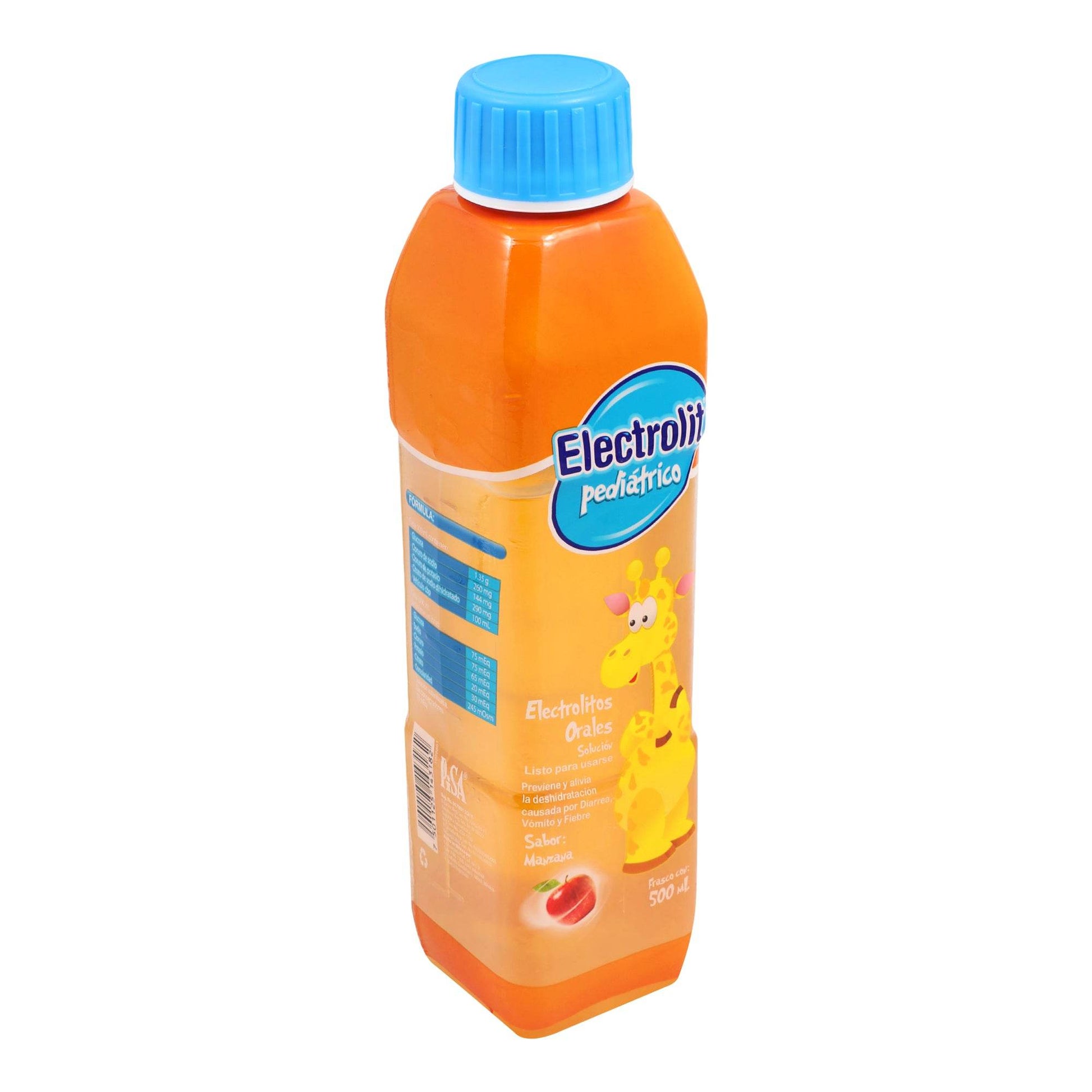 Electrolit Pediatrico Frasco 500Ml Manzana (Electrolitos Orales)