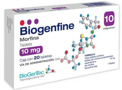 Biogenfine (Morfina) Tabletas 10Mg Con 20 — WeCare Pharma