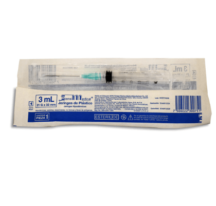 Jeringa 3Ml 21Gx32Mm Con 1 Pieza Sensimedical — WeCare Pharma