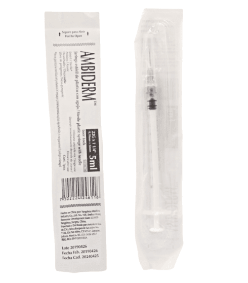Jeringa 3Ml 22Gx32Mm Con 1 Pieza Ambiderm — WeCare Pharma