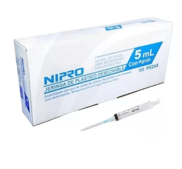 Jeringa 5Ml 21Gx32Mm Con 100 Nipro — WeCare Pharma