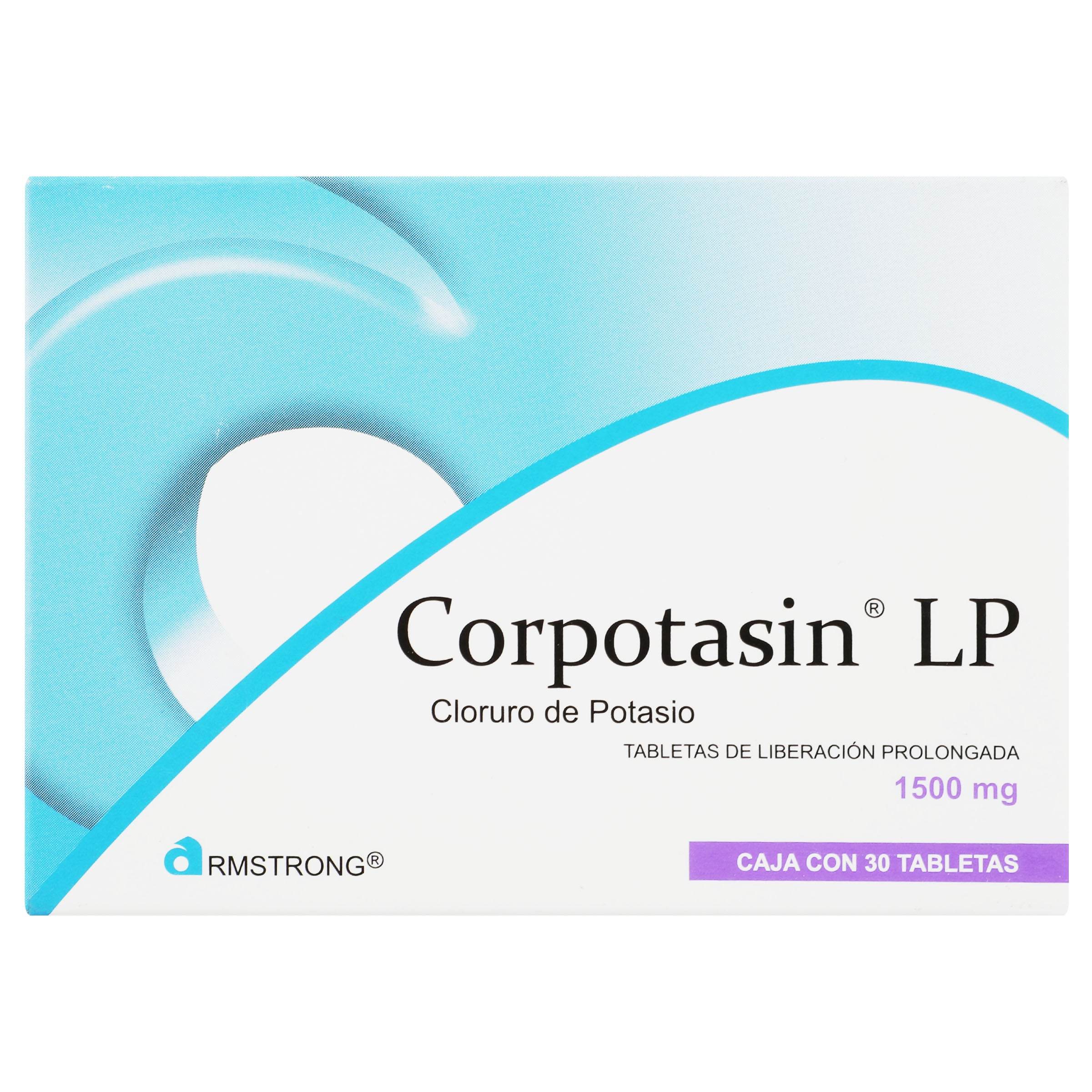 Corpotasin Lp 15000Mg Con 30 Tabletas (Cloruro De Potasio)