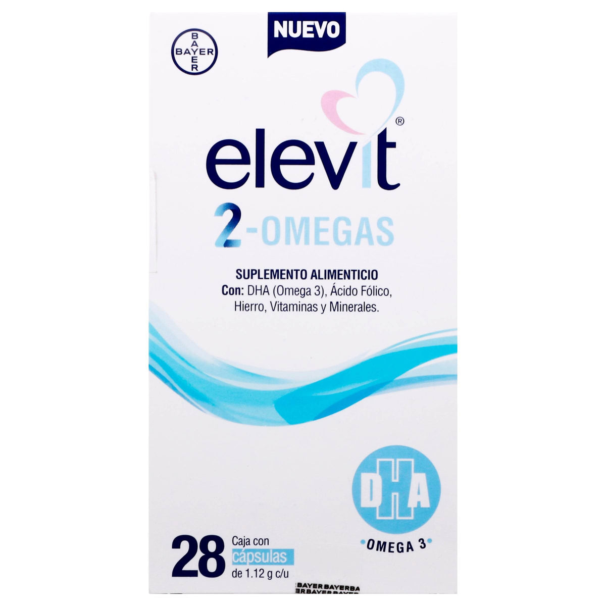 Elevit 2-Omegas Con 28 Capsulas (Multivitaminico) — WeCare Pharma
