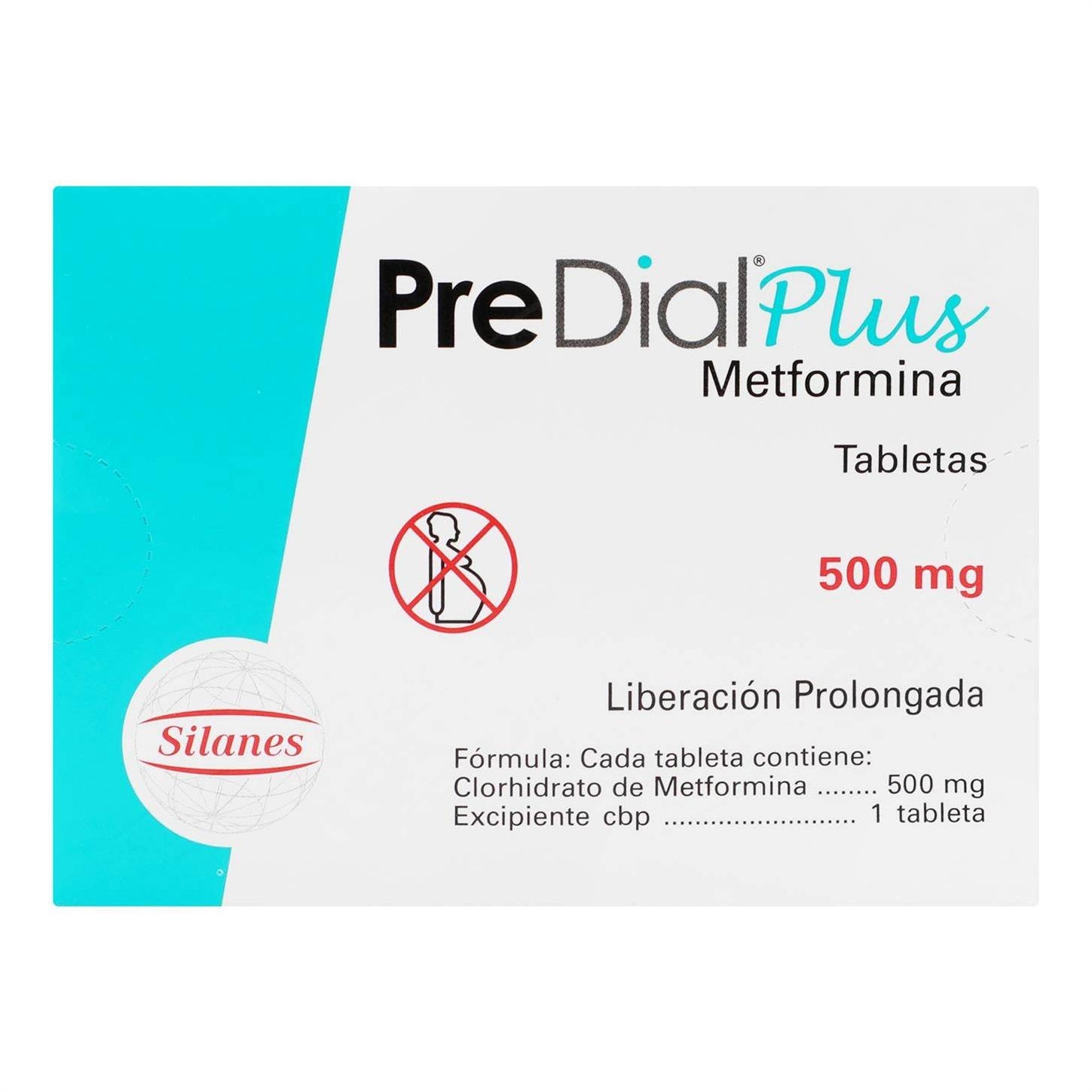 Predial Plus 500Mg Con 30 Tabletas (Metformina) — WeCare Pharma