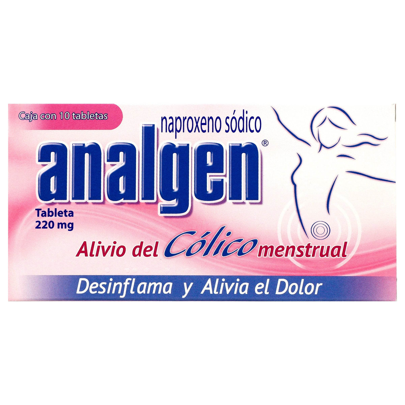 Analgen Colico 220Mg Con 10 Tabletas (Naproxeno Sodico) — WeCare Pharma