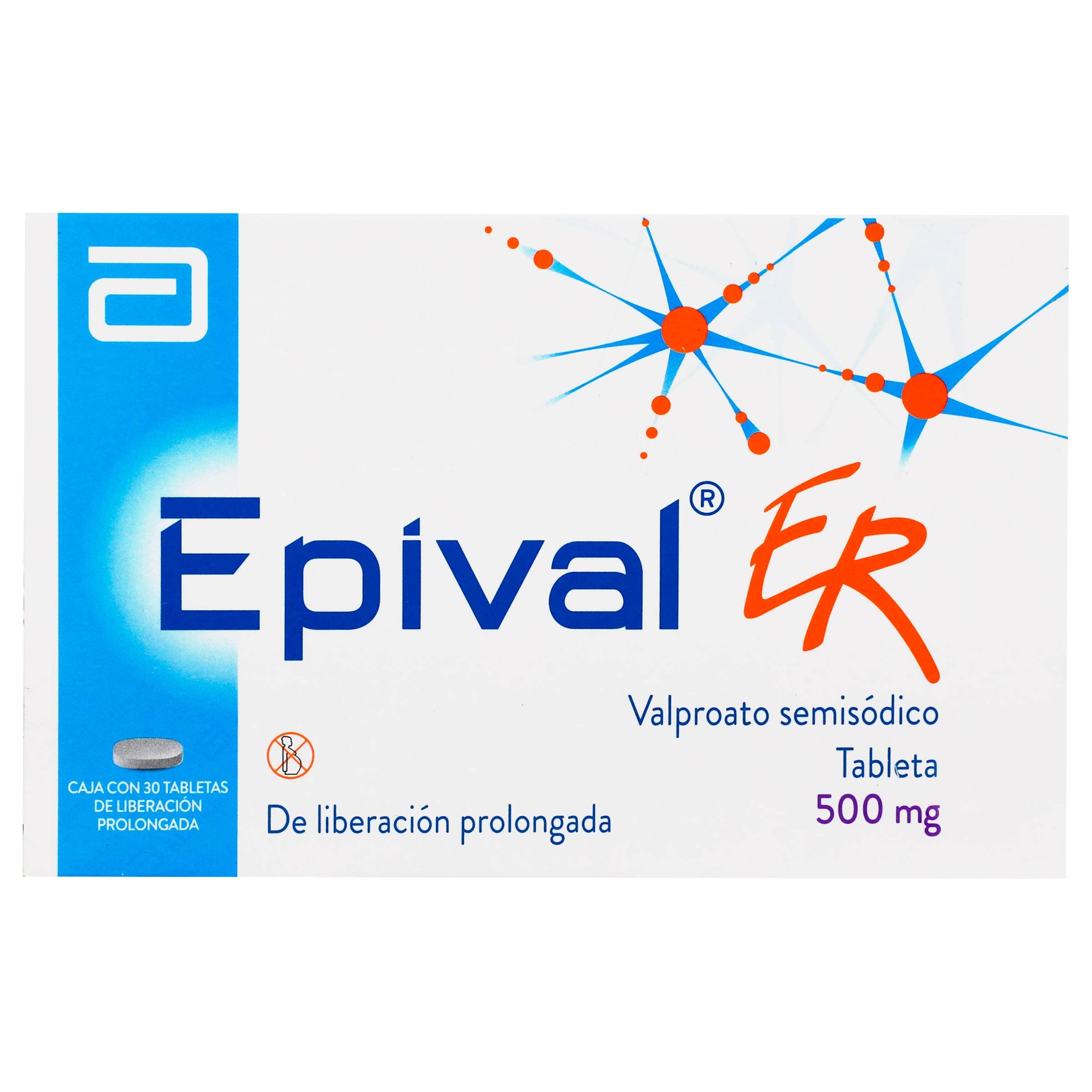 Epival Er 500Mg Con 30 Tabletas (Valproato Semisodico)