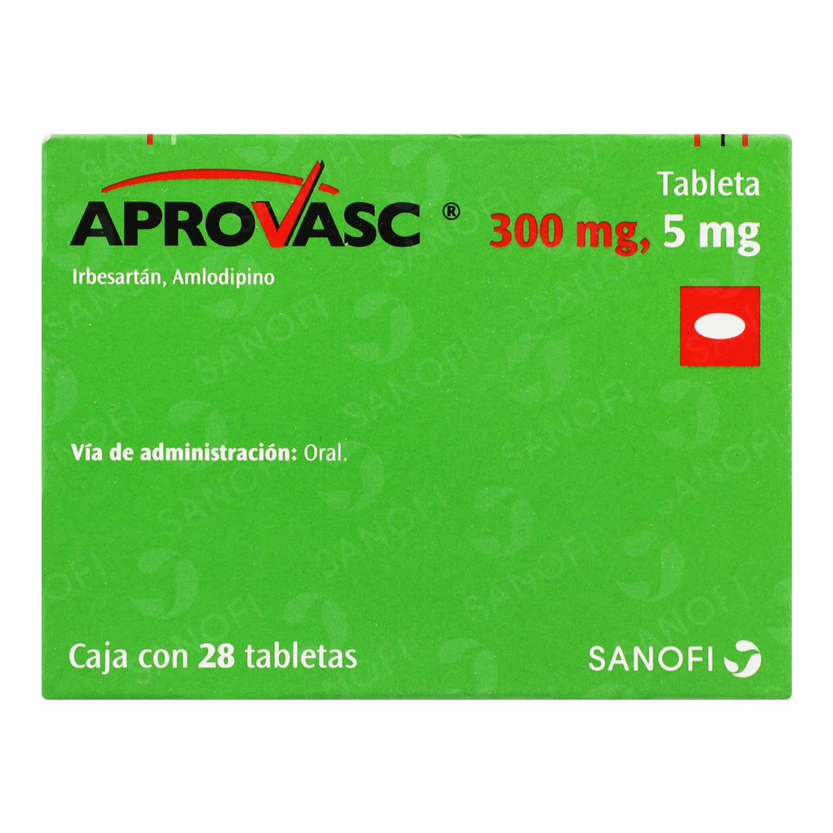 Aprovasc (Irbesartan/Amlodipino) 300Mg/5Mg Tabletas Con 28 — WeCare Pharma