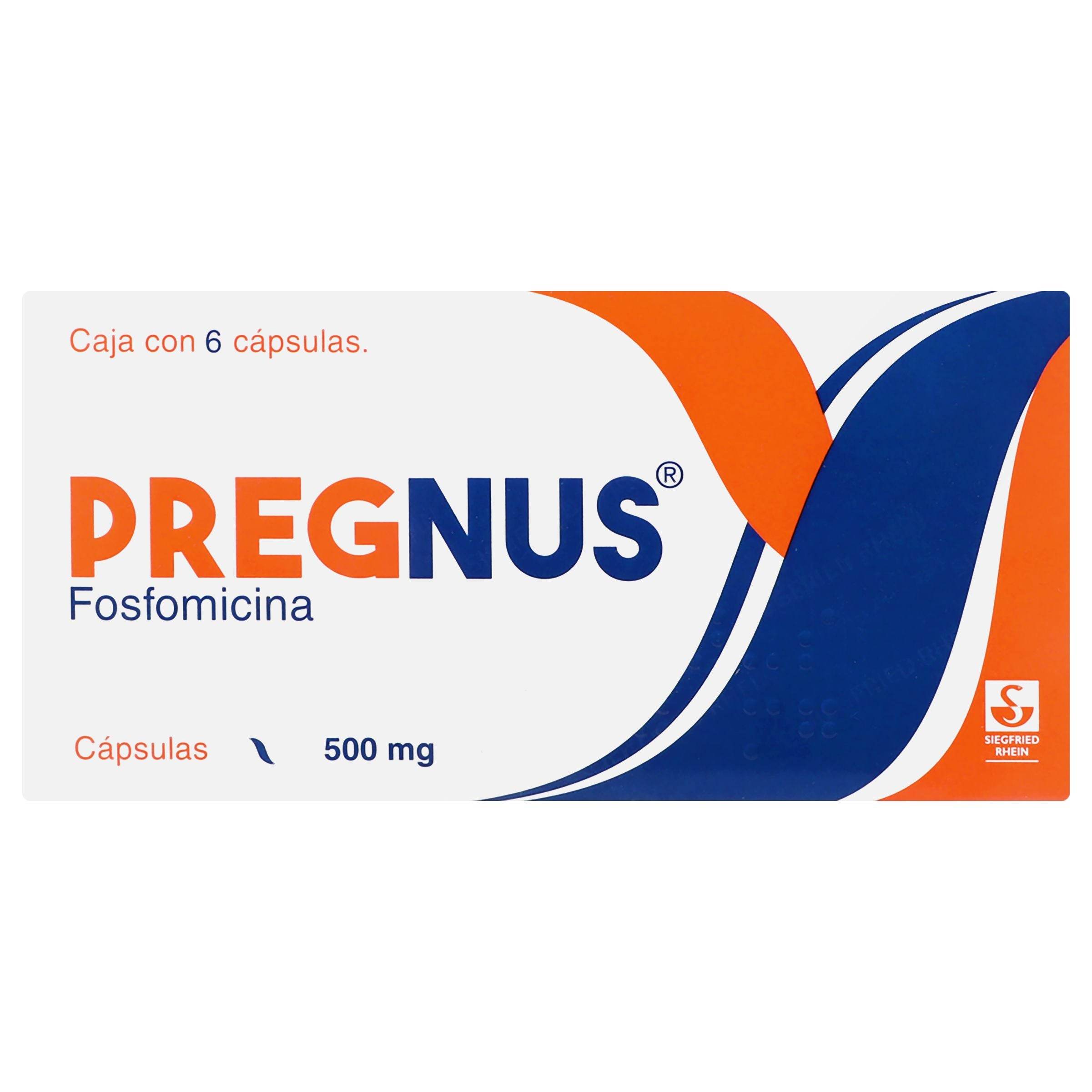 Pregnus 500Mg Con 6 Capsulas (Fosfomicina) — WeCare Pharma