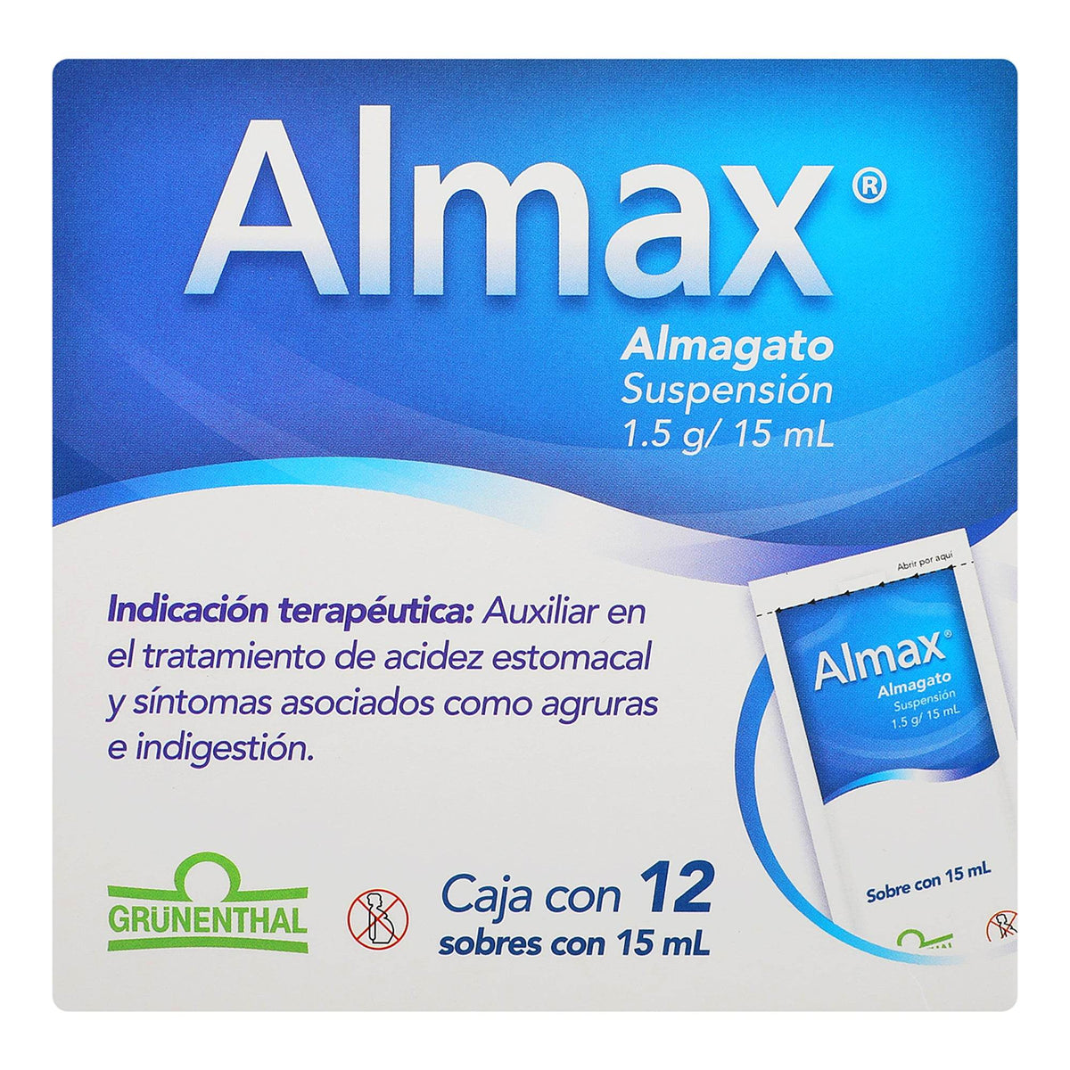 Almax Sobre 1.5G/15Ml Con 12 (Almagato) — WeCare Pharma