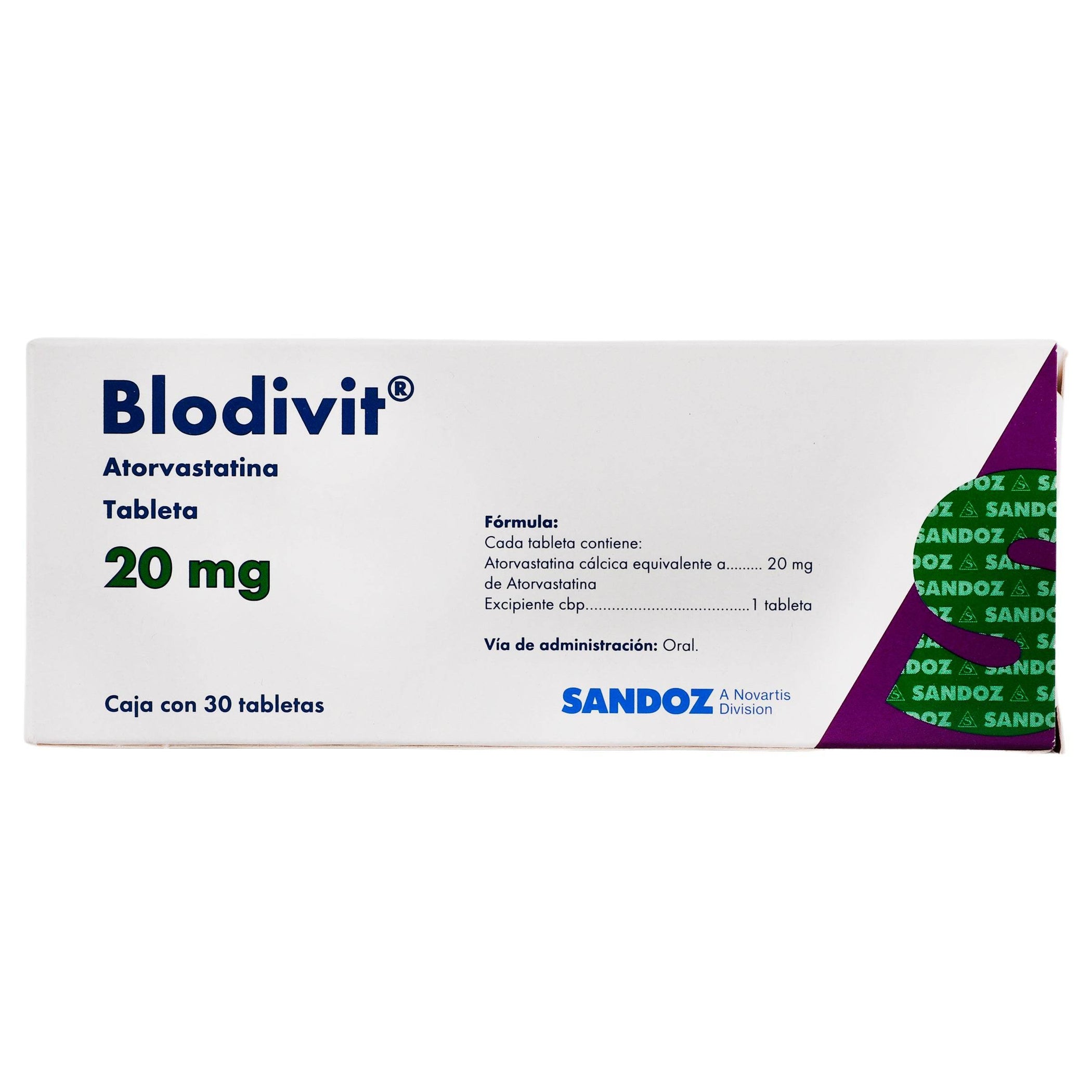 Blodivit 20Mg Con 30 Tabletas (Atorvastatina) — WeCare Pharma