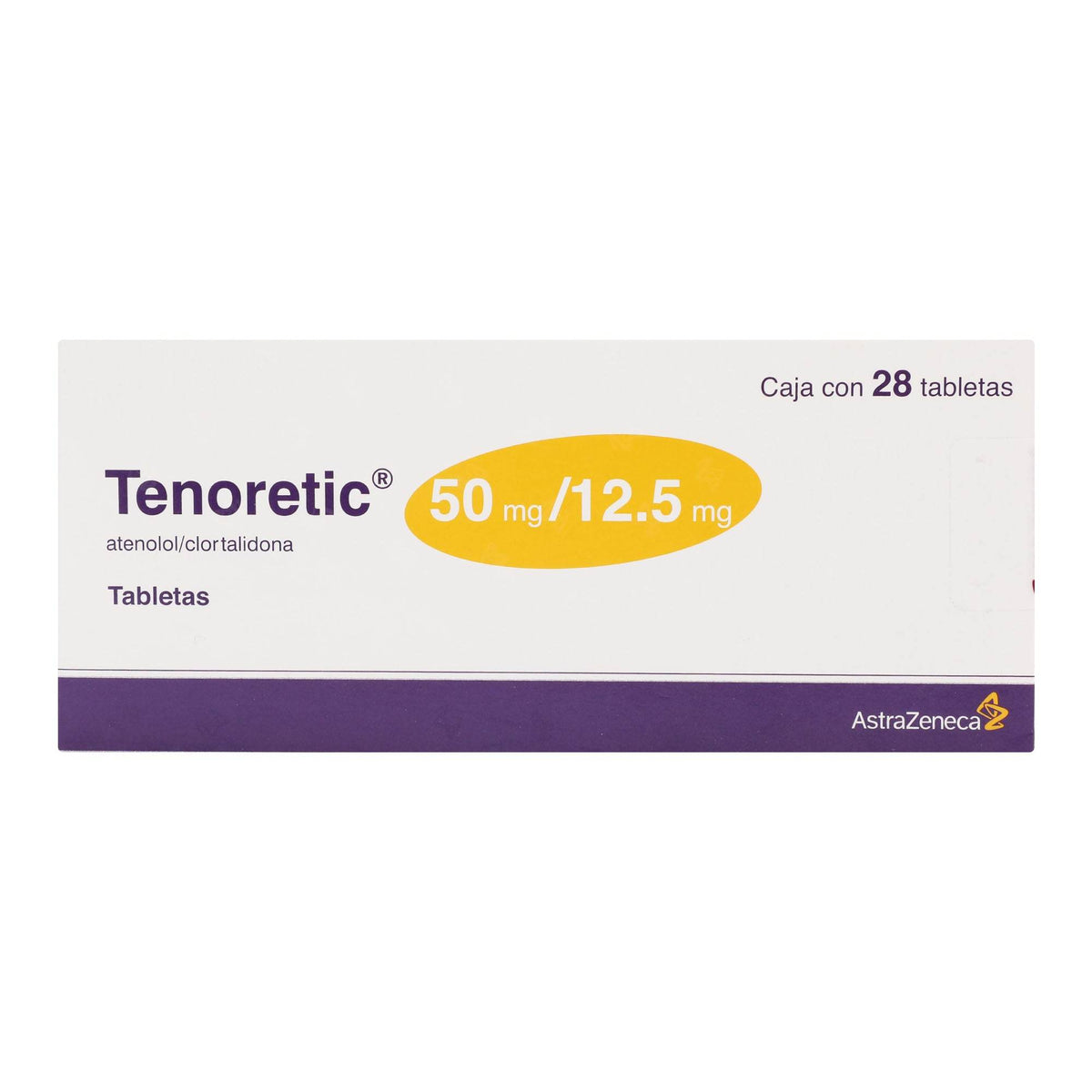 Tenoretic 50Mg/12.5Mg Con 28 Tabletas (Atenolol/Clortalidona) — WeCare ...