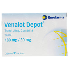Venalot Depot 180Mg/30Mg Con 30 Tabletas (Troxerutina/Cumarina ...