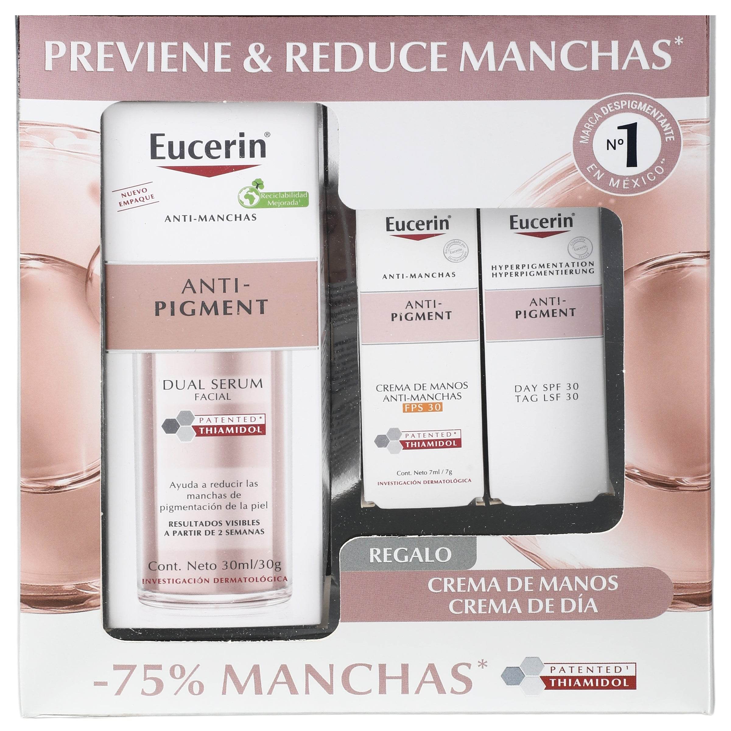 Eucerin Anti-Pigment Even Skin Dual Serum 30Ml+Mini Ap Hand+Mini Ap Di