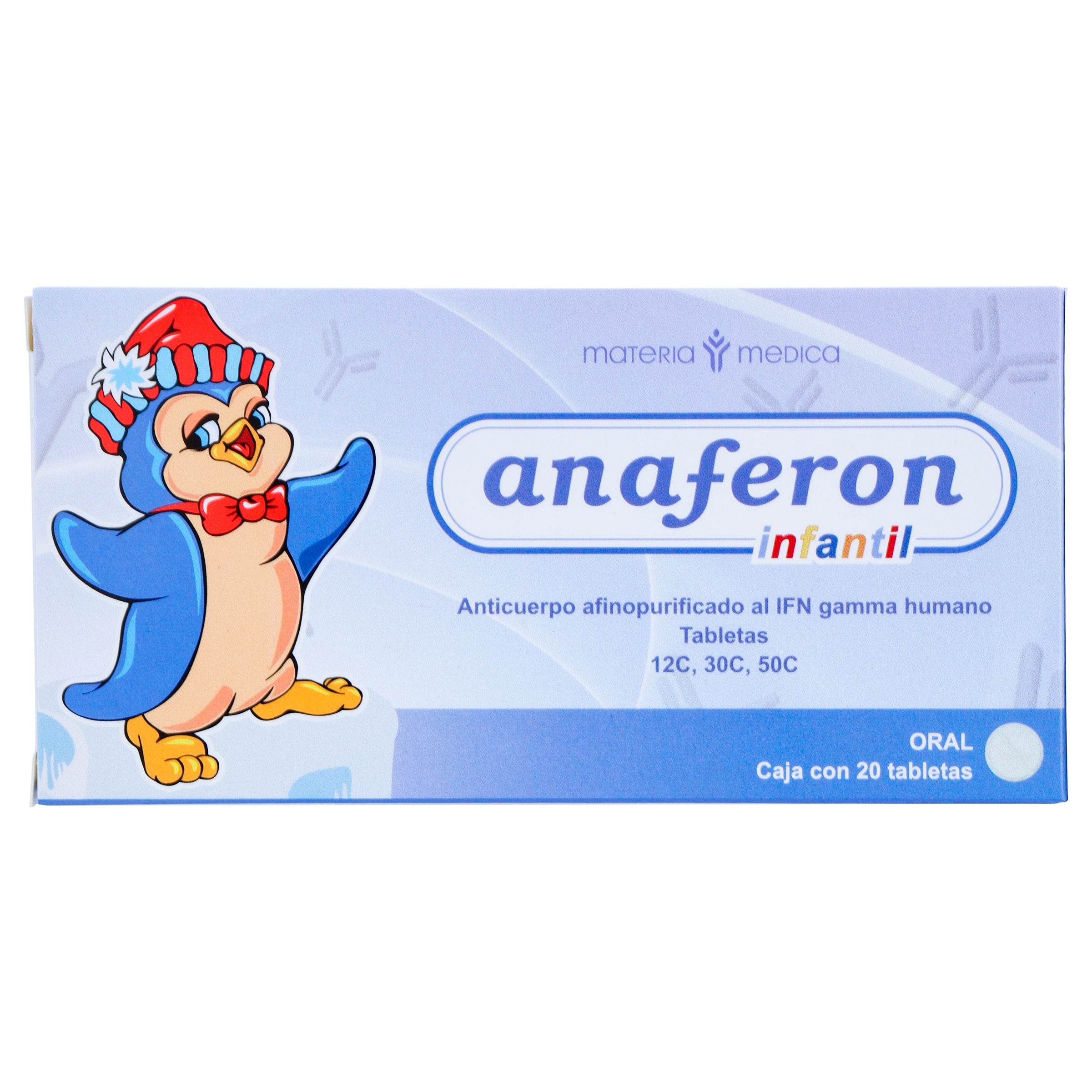 Anaferon In 12/30/50C Con 20 Tabletas (Anticuerpo Afinopurificado Gamm