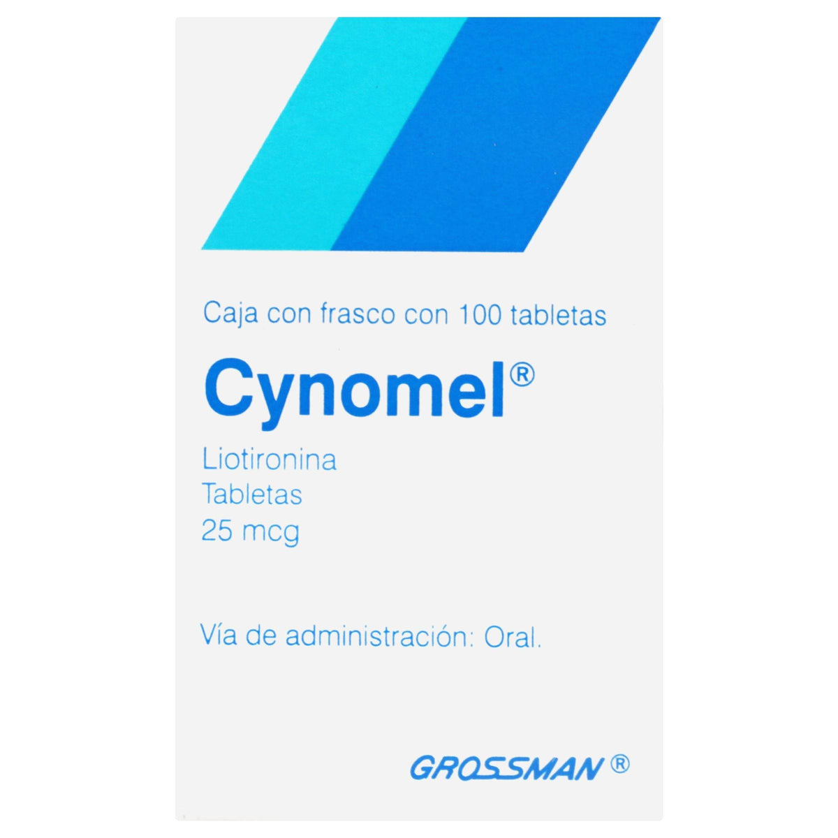 Cynomel 25Mcg Con 100 Tabletas (Liotironina) — WeCare Pharma