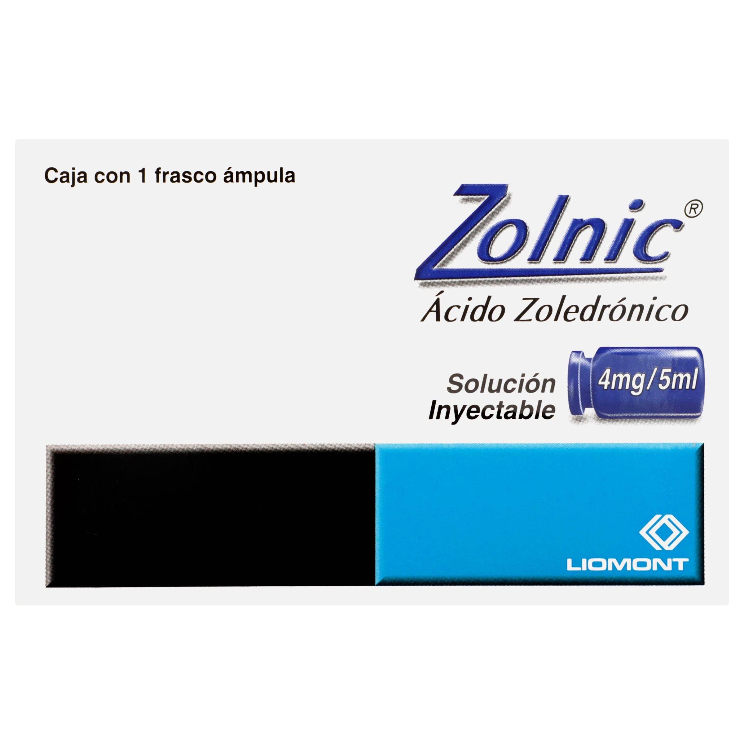 Zolnic Frasco 4Mg/5Ml Con 1 Ampulas (Acido Zoledronico) — WeCare Pharma