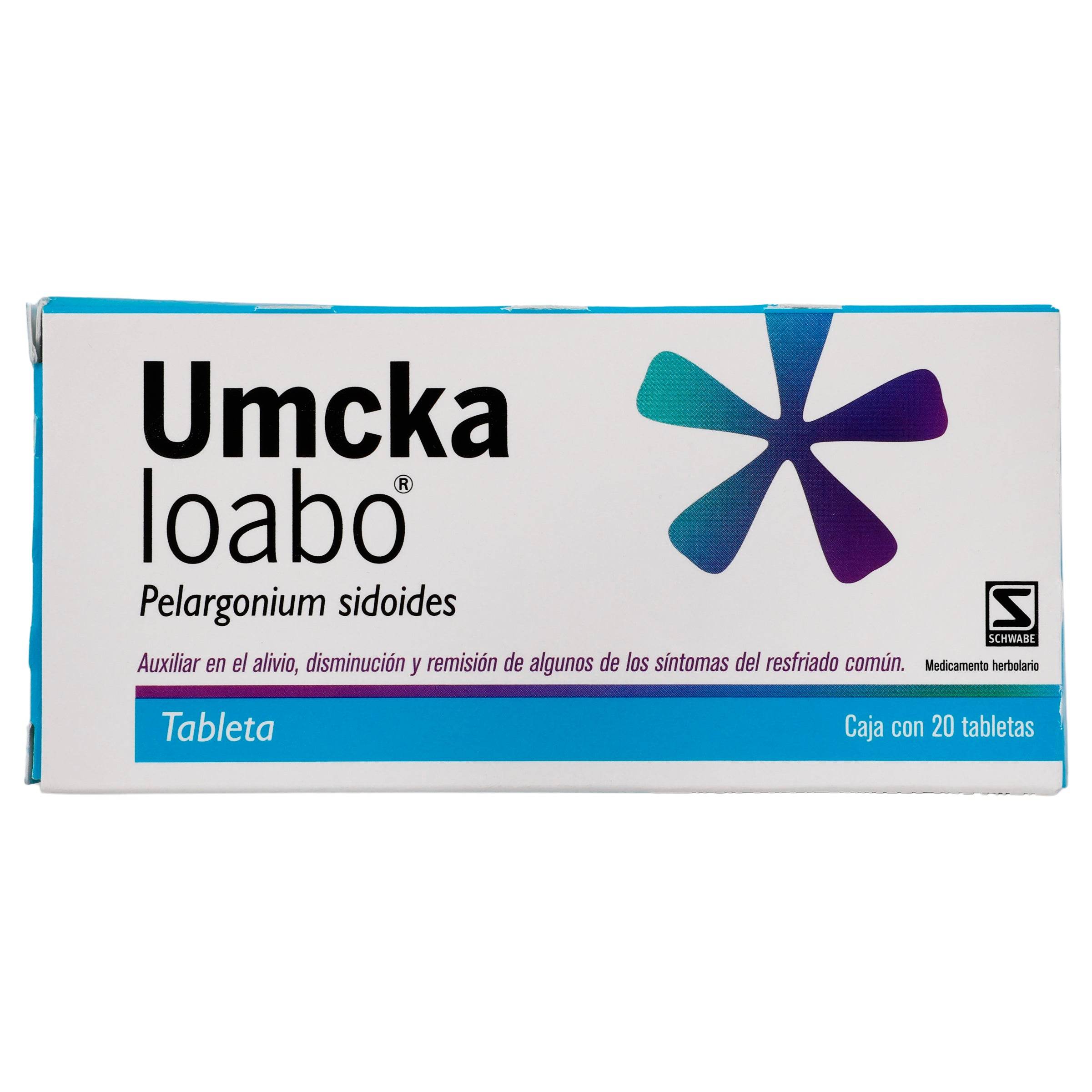 Umcka Loabo 20 Mg Con 20 Tabletas (Pelargonium Sidoides)