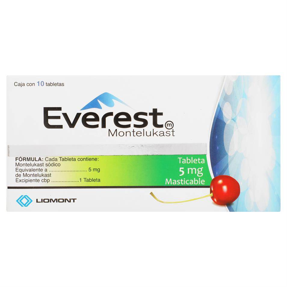 Everest 5Mg Con 10 Tabletas (Montelukast) — WeCare Pharma