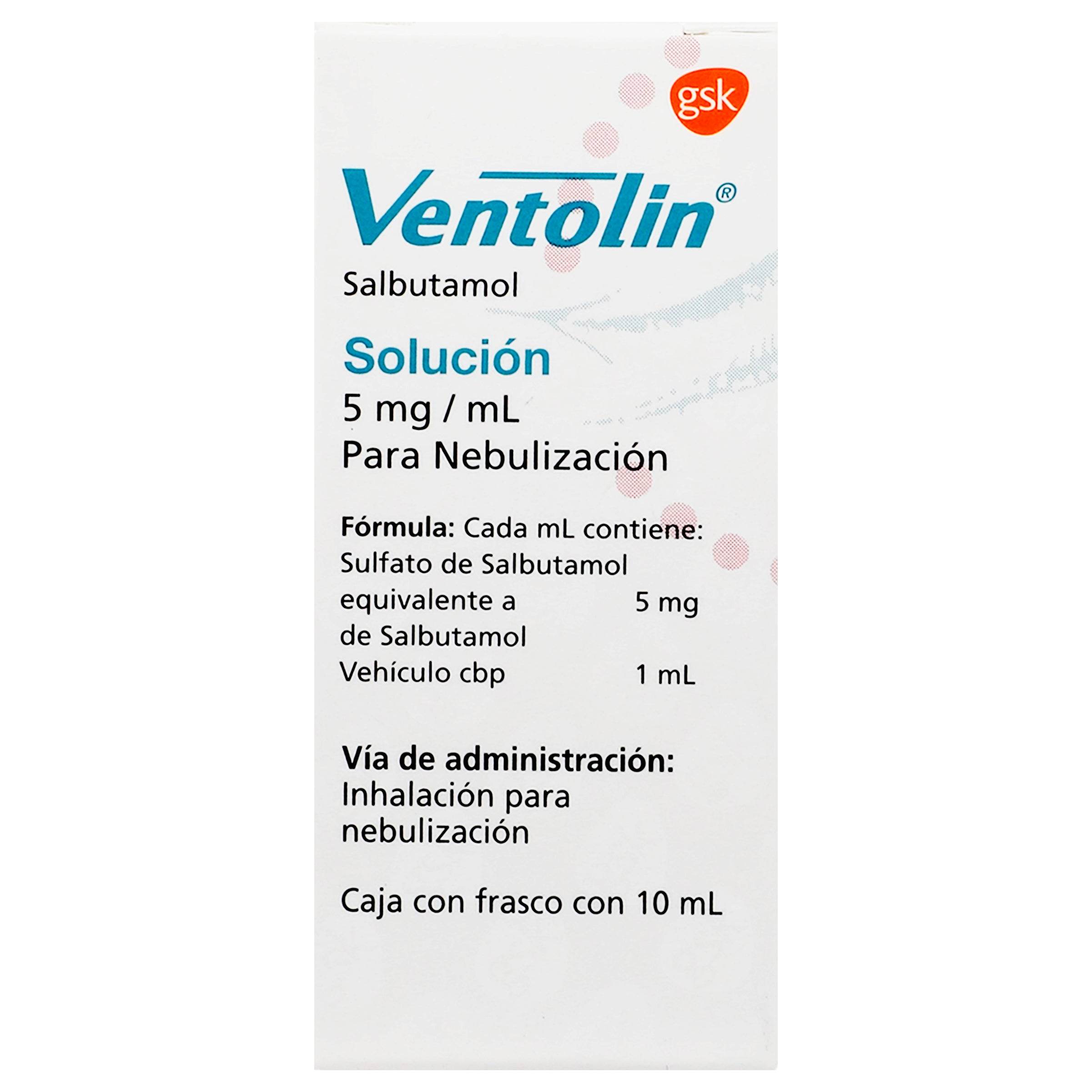 Ventolin Frasco 5Mg/Ml 10Ml Ampulas (Salbutamol)
