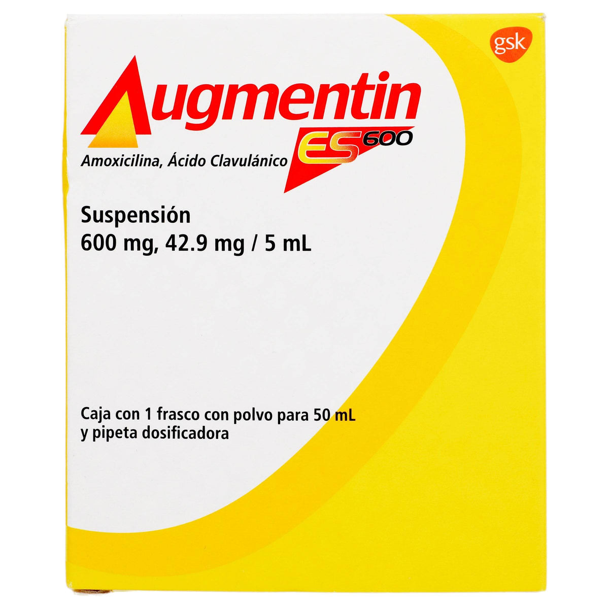 Augmentin Es Suspensión 600Mg/42.9Mg/5Ml 50Ml (Amoxicilina/Clavulanato ...