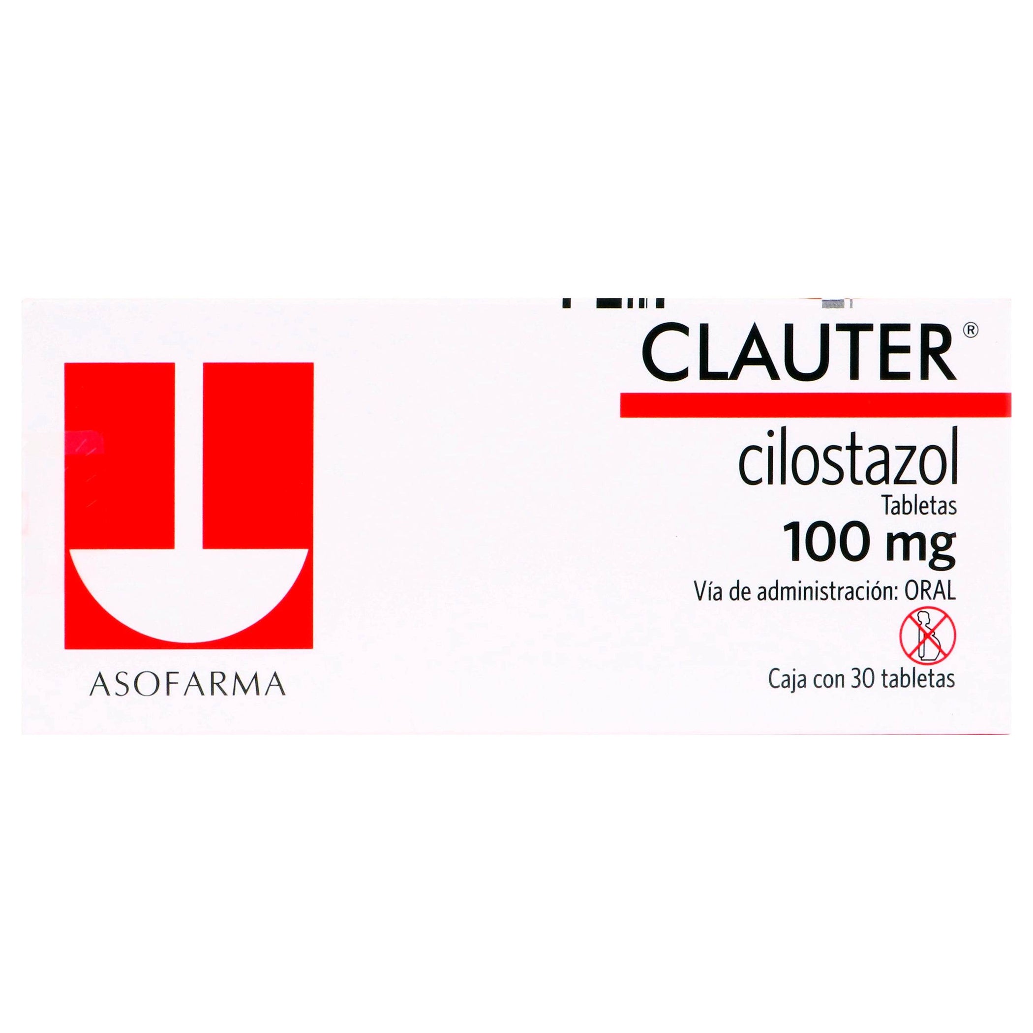 Clauter 100Mg Con 30 Tabletas (Cilostazol) — WeCare Pharma