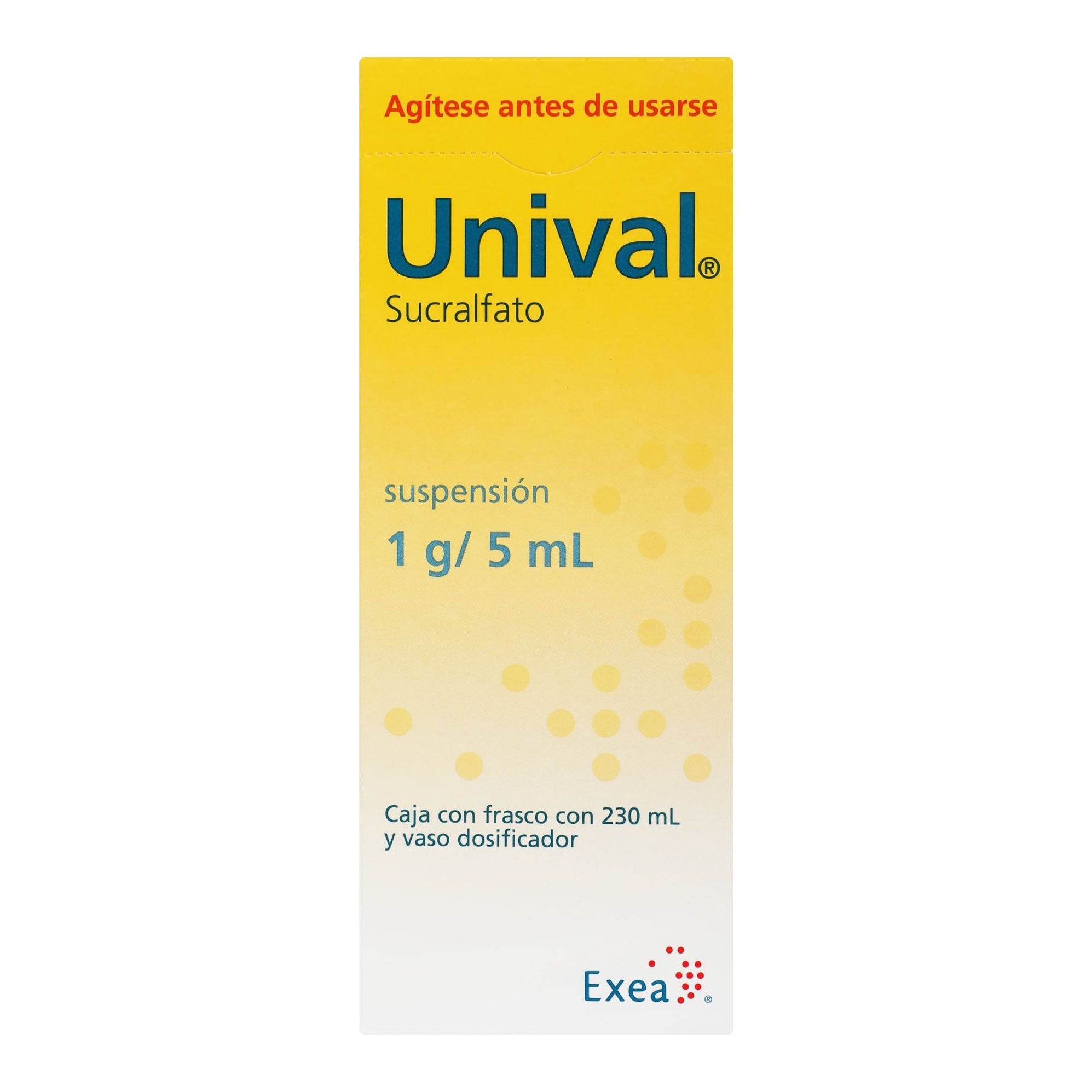 Unival Suspensión 1G/5Ml 230Ml (Sucralfato) — WeCare Pharma